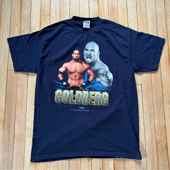 Tultex | Shirts | Vtg 9s Goldberg Wcw Wwe Wwf Wrestling Championship ...